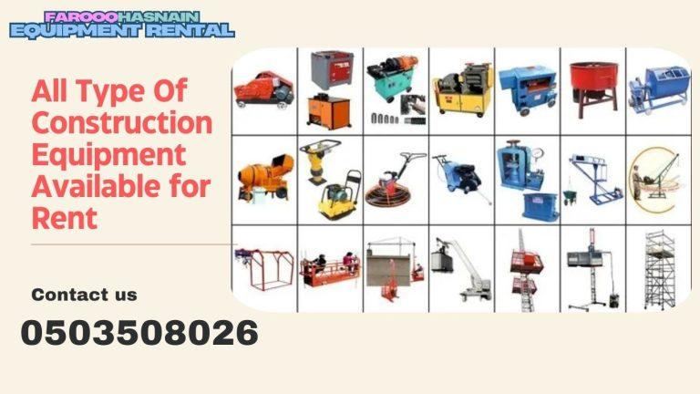 Construction equipment rental company in Dubai-503508026